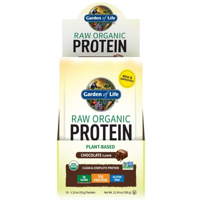 Raw Organic Chocolate Protein Powder Packets | Garden of Life
