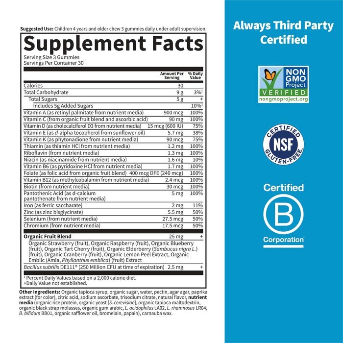 Garden of Life - Vitamin Code Kids Multi with Iron 90 Gummies (Orange)