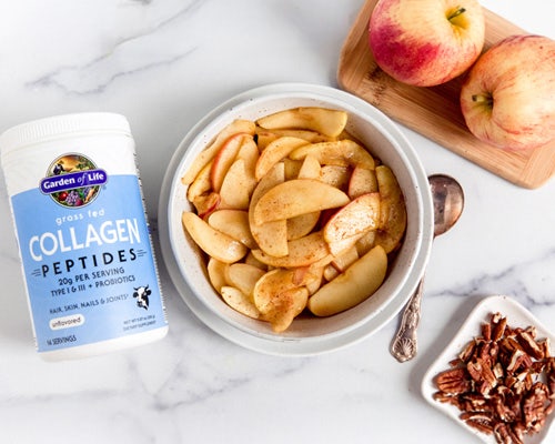Warm Apples with Cinnamon and Collagen | Garden of Life